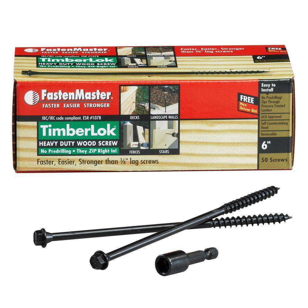 FastenMaster TimberLOK Heavy Duty Wood Screws (length and quantity opt