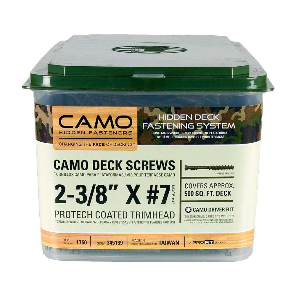 CAMO Edge Deck Screws 2 3/8" (quantity options) In Canada - The Deck Shoppe